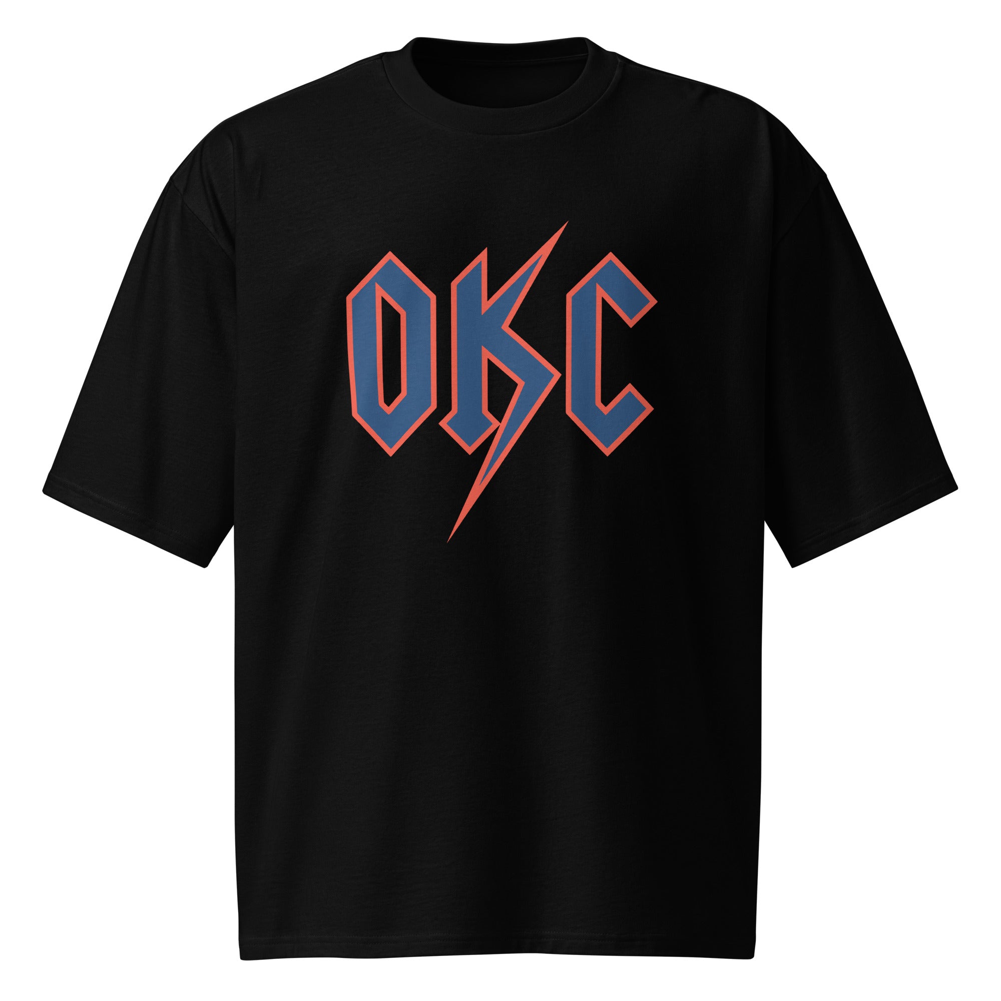 OKC T-shirt | OKC orange/blue (oversized fresh) – Lazy Bison Clothing